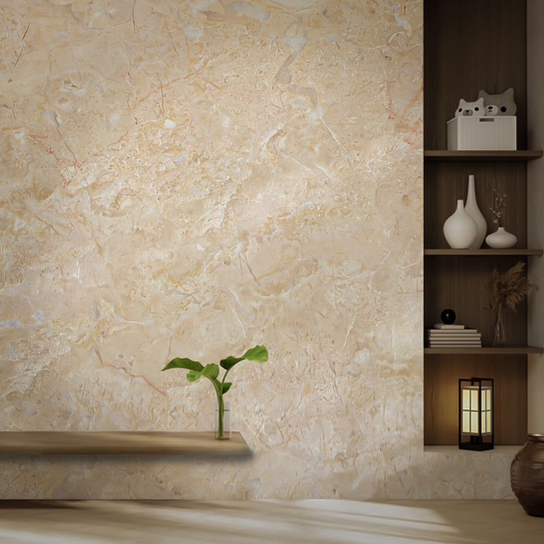 Delicate Earth Polygranite Sheet (8*4ft.) | Glossy Finish Polygranite ...